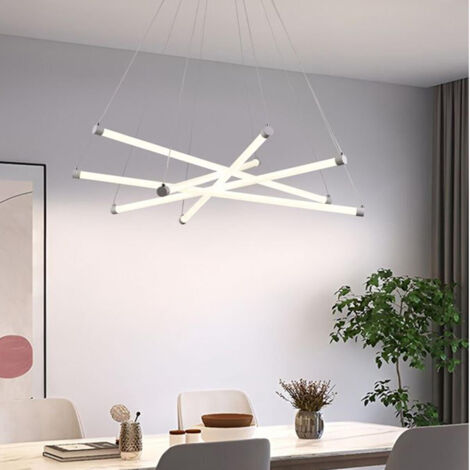Lampadario a led ultra moderno 55 watt lampada a sospensione a raggi ...