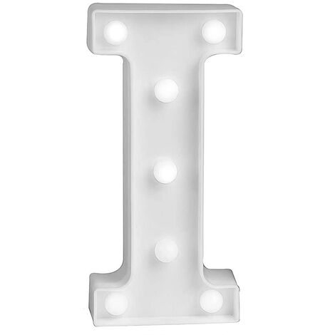 Lettere luminose a led alfabeto I luminoso per decorazione casa ...