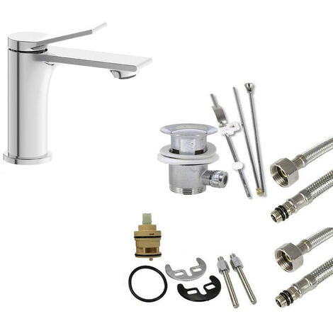 Rubinetto per bagno moderno stilizzato miscelatore orientabile lavabo ...