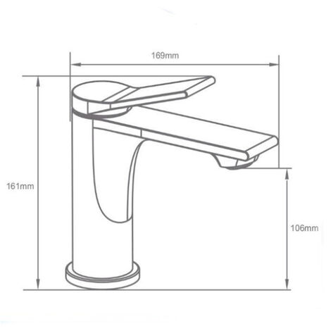 Rubinetto per bagno moderno stilizzato miscelatore orientabile lavabo ...
