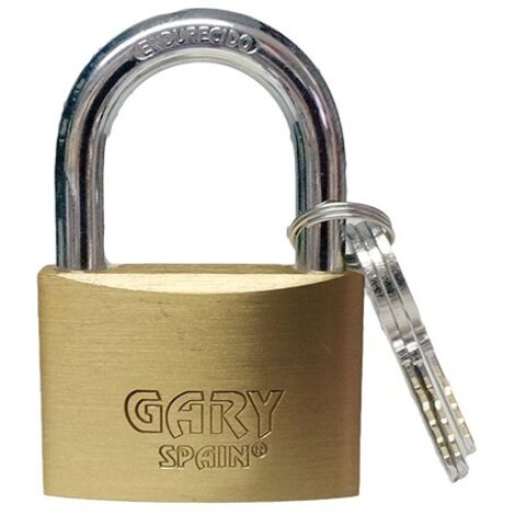 Candado de latón GARY Mod. 100 40mm con 3 llaves Oferta exclusiva