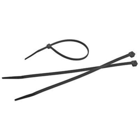 LAZOS NYLON NEGRO 3,6X200MM 100UNDS TOLSEN