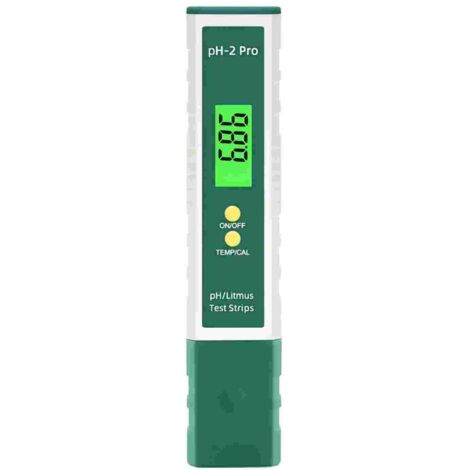 Digitales pH-Meter mit Lackmus-Teststreifenfunktion/Temperatur ...
