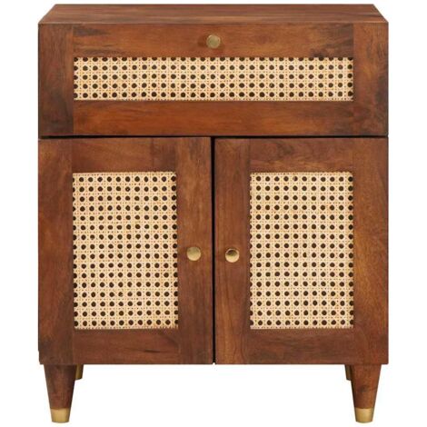 Table de nuit marron rangement chambre finis le desordre vidaXL ...