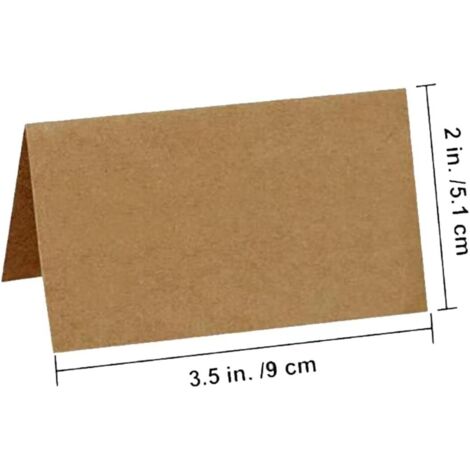 Lot de 60 Brun Marque Place Mariage 9x10cm Cartons de nom de Table Nom ...