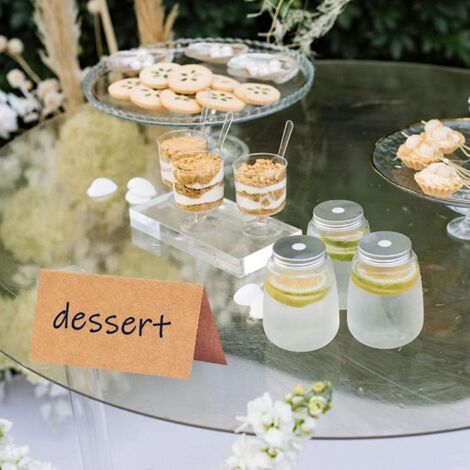 Lot de 60 Brun Marque Place Mariage 9x10cm Cartons de nom de Table Nom ...