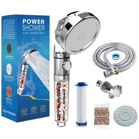 Pommeau de douche filtré portable, pomme de douche avec ensemble de filtres