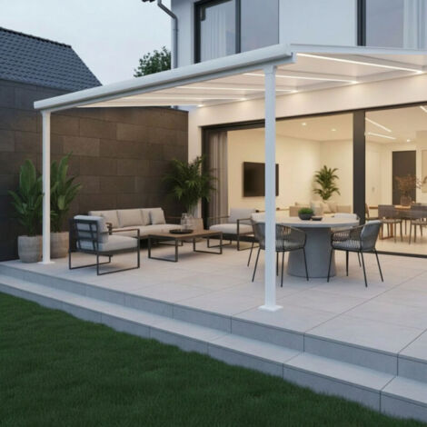 Tetto terrazza Couv'Terrasse FERIA 4 x 4 m - Bianco