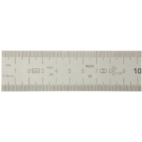 Réglet semi-rigide INOX chromé mat classe 2 - 3000 mm