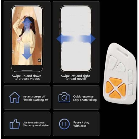 Dpofirs Télécommande à Défilement for TikTok Clicker Page Turner for ...