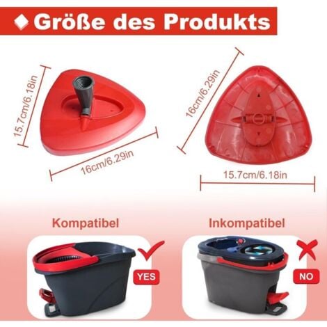 Base pivotante de rechange compatible avec le système de vadrouille Vileda EasyWring Single Pot ...