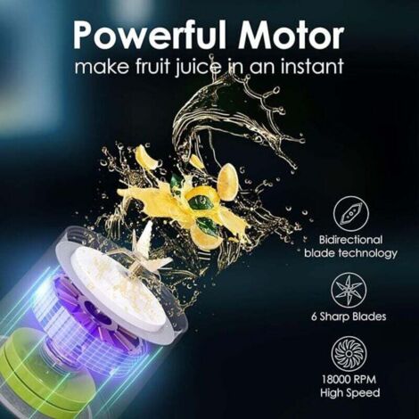 700 ML Blender portable, Mixeur portable pour smoothie, 22000 TR/min ...