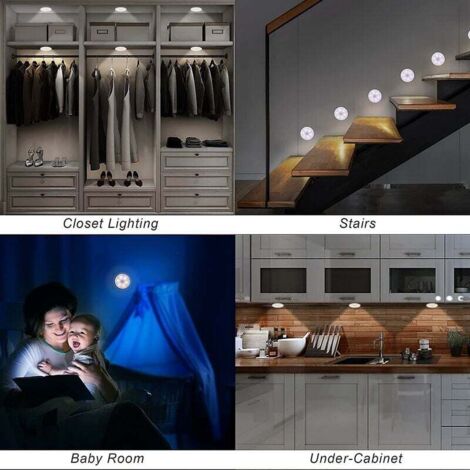 Veilleuse LED Automatique，Lampe A Detecteur de Mouvement Interieur ...