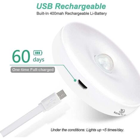 Veilleuse LED Automatique，Lampe A Detecteur de Mouvement Interieur ...