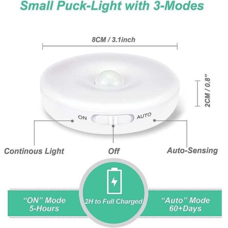 Veilleuse LED Automatique，Lampe A Detecteur de Mouvement Interieur ...