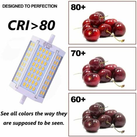 Ampoule LED R7S 118mm Dimmable 30W, LED Linéaire Projecteurs de type J ...