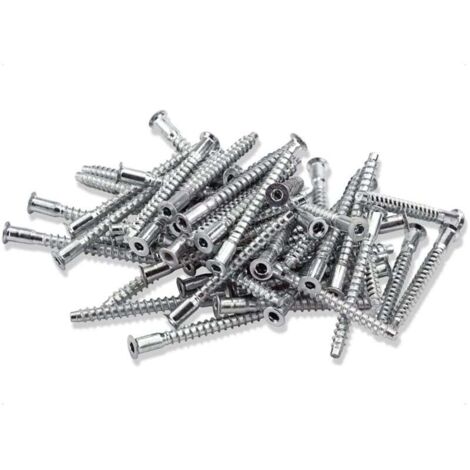 50 X d'assemblage Meubles-Vis de Fixation-Professionnel Confirmat-Vis ...