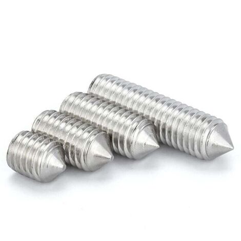 Vis Sans Tête Coniques M6 Vis Sans Tête Hexagonales en Acier Inoxydable ...