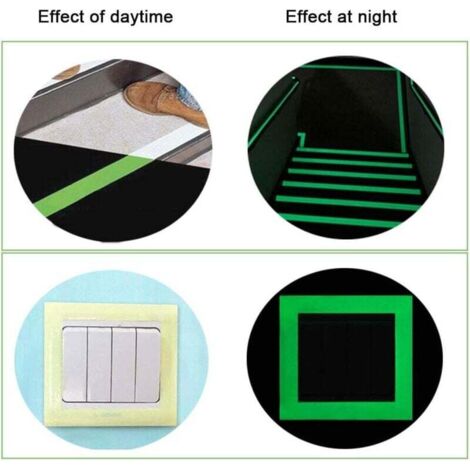 Ruban fluorescent vert de qualité supérieure de 9 m x 2 cm, ruban ...