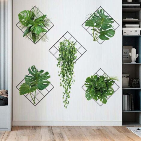 3D Plantes Sticker Mural,Autocollant Muraux 3D Plante,Stickers Muraux ...