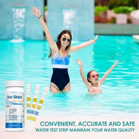 Vtizikl 6 en 1 Bandelettes Piscine Brome Spa, Languettes Ph Piscine ...