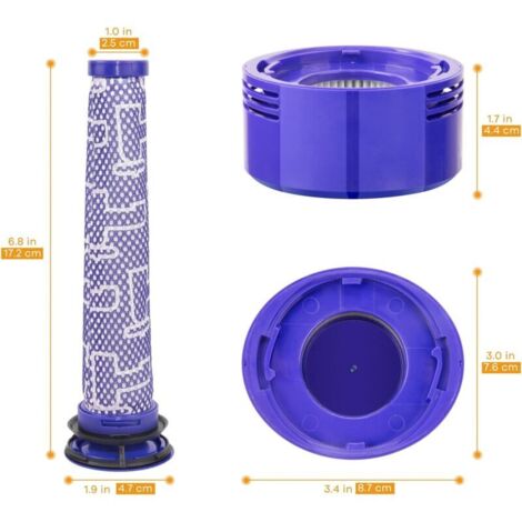 Vtizikl Filtre V8 pour aspirateur sans fil Dyson V8 V7 SV10 Animal ...