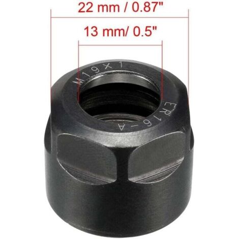 Vtizikl Écrou de Source ER16-A(M19) un type Collet Écrous hexagonaux de ...