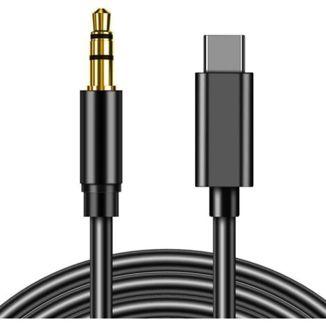 Vtizikl Câble audio auxiliaire USB-C vers jack 3,5 mm, compatible avec ...