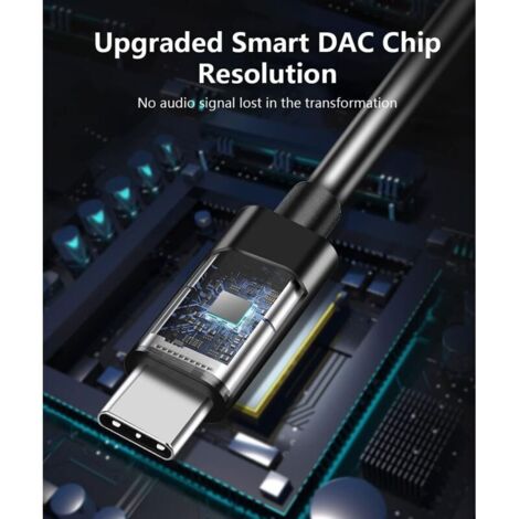 Vtizikl Câble audio auxiliaire USB-C vers jack 3,5 mm, compatible avec ...