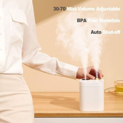 Vtizikl Humidificateur d'air Sans Fil, 5 Modes de Pulvérisation ...