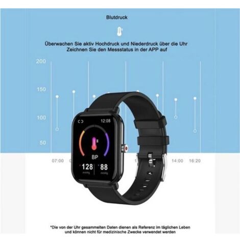 Vtizikl Montre de fitness à grand écran tactile haute définition