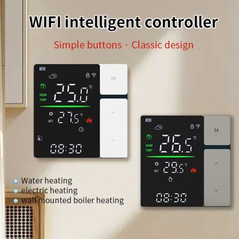 Thermostat intelligent WiFi 316A conçu pour le chauffage électrique au ...