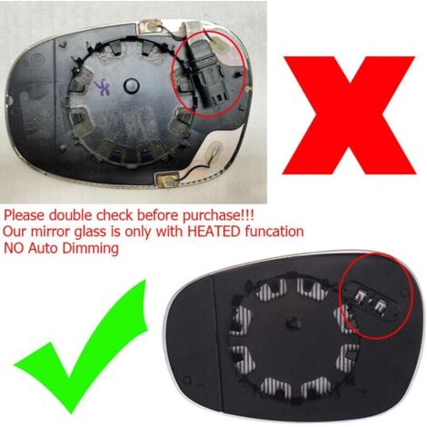 Verre de rétroviseur intérieur, compatible avec BMW Série 3 2009-2013 ...