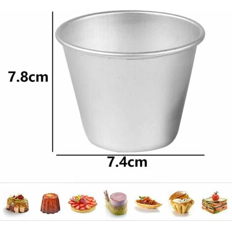 Moule à Pudding, Lot de 8 cuves à pudding en aluminium Pour Moules à ...