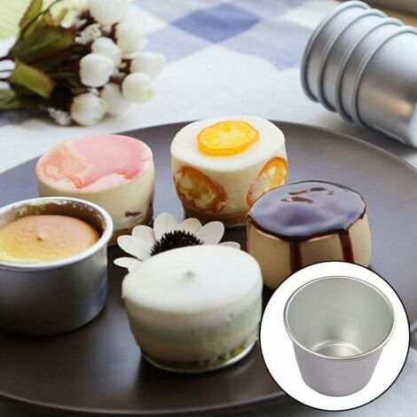 Moule à Pudding, Lot de 8 cuves à pudding en aluminium Pour Moules à ...