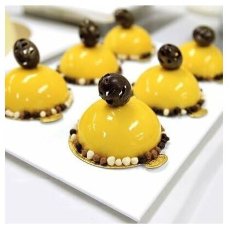 Moule à gâteau en silicone Demi Sphère Boule à dessert Muffin ...