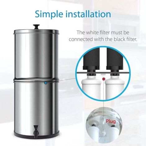 Berkey filtre noir charbon actif tige élément filtrant BB9-2 filtre à ...