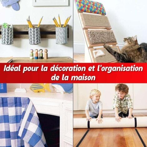 Scratch Autocollant Double Face 8M, Bande Scratch Adhésif Bande ...