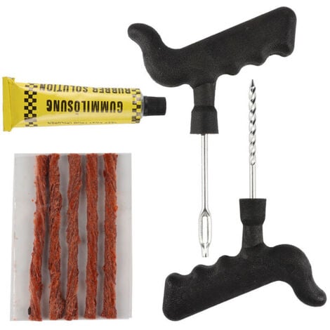 Kit de Reparation Pneu Voiture,Meche Pneu Crevaison,Outils de Dépannage ...