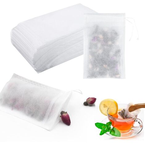 200Pièces Sachet pour Thé, Sachet De Thé 7 9CM Sachet De The A Remplir ...