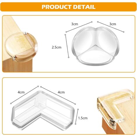 20 Pièces Protection Coin de Table Bébé Protège Coin de Table Bebe ...