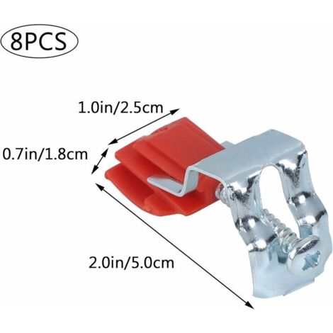 Lot de 8 clips de fixation d'évier – Acier et plastique haute teneur en ...