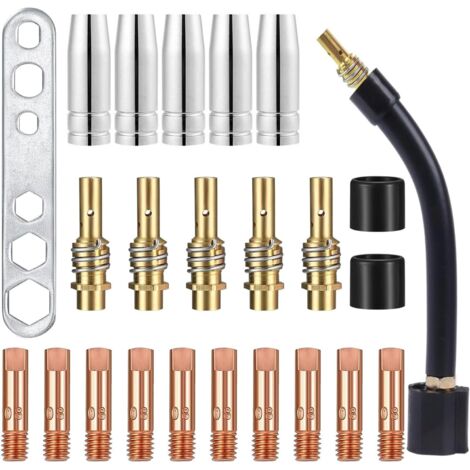 24 Pièces/Embouts de Contact de Buse de Soudage MB 15 AK MIG MAG Torche ...