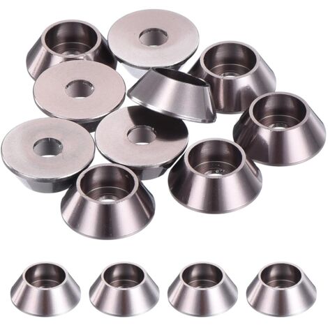 M3 Rondelles de Coupelle Conique, Joints en Aluminium Anodisé de Tête ...