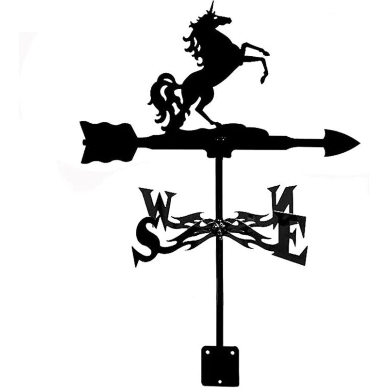 Girouettes Licorne Tracteur Cour en Acier Inoxydable girouette en Fer ...