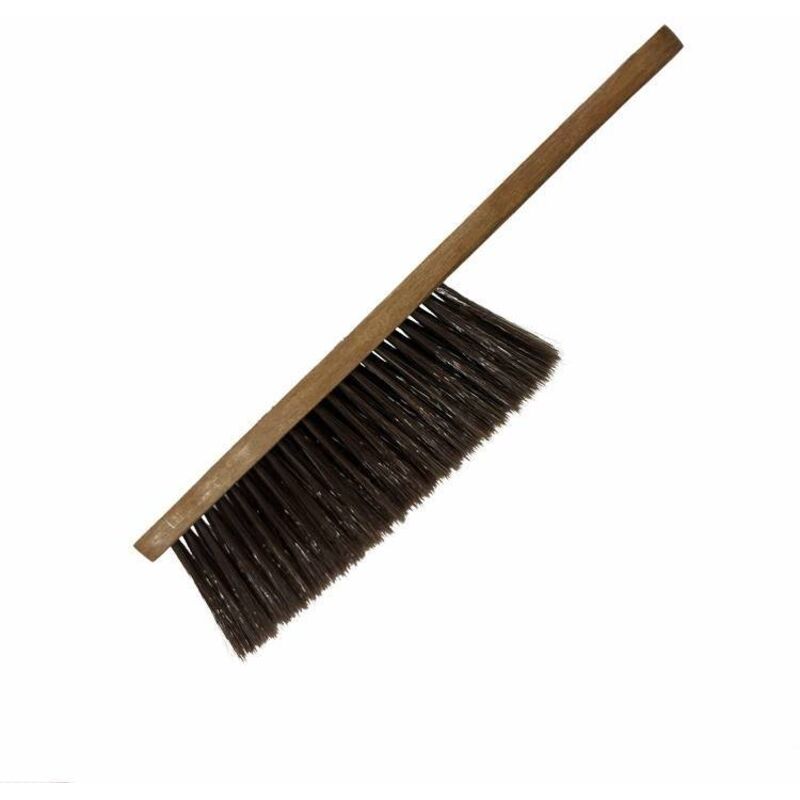 Lot de 2 balais à main, manche en bois naturel, brosse douce pour ...