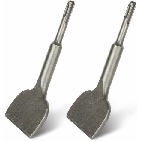 Lot de 2 Burins Carrelage SDS Plus - Burin Plat 180x75x17MM et Burin ...