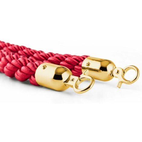 Cordon de séparation pour poteaux de guidage - or/rouge