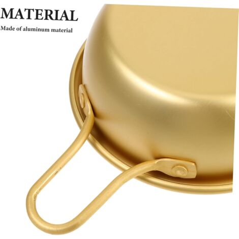 Lot De 2 Bols Coréens En Aluminium Jaune Avec Poignée, Adaptés Au Riz ...