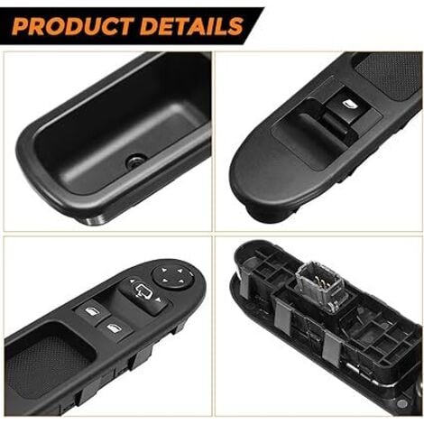 Commande Leve Vitre Passager + Côté Conducteur Compatible avec Peugeot ...